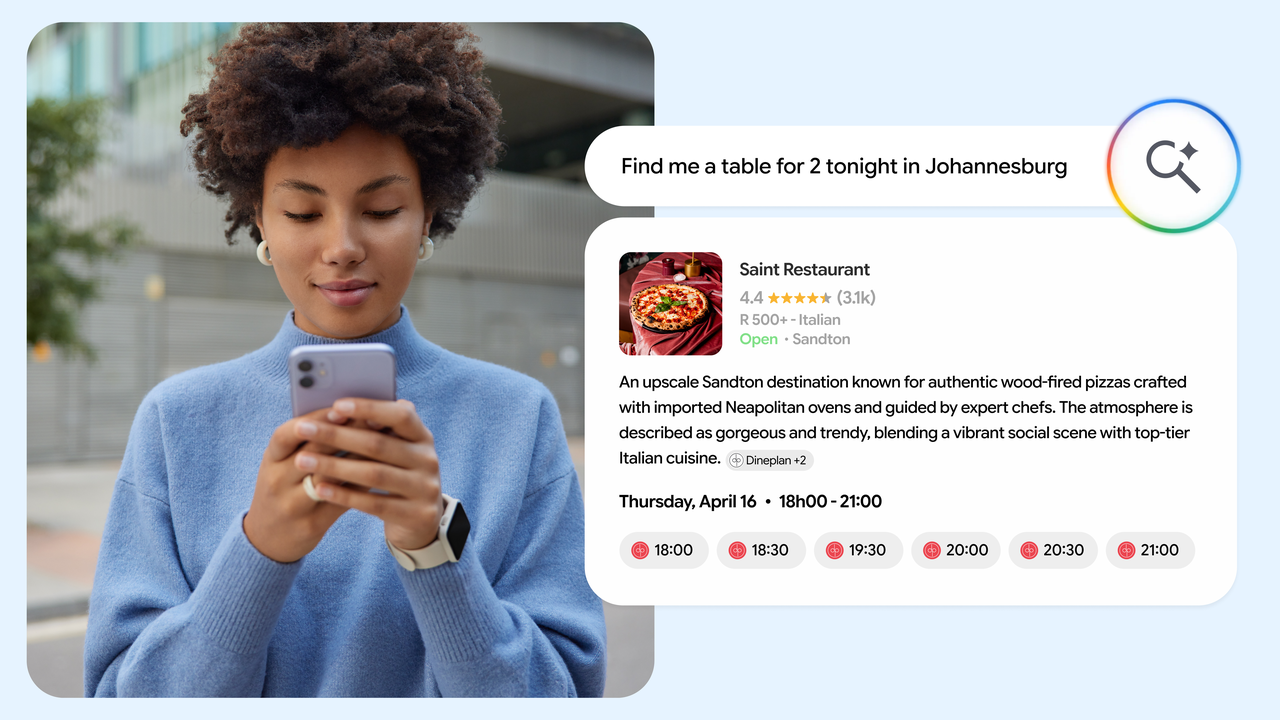 Google’s new AI search could transform restaurant bookings